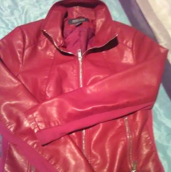 Kenneth Cole | Jackets & Coats | Kenneth Cole Red Leather Jacket | Poshmark